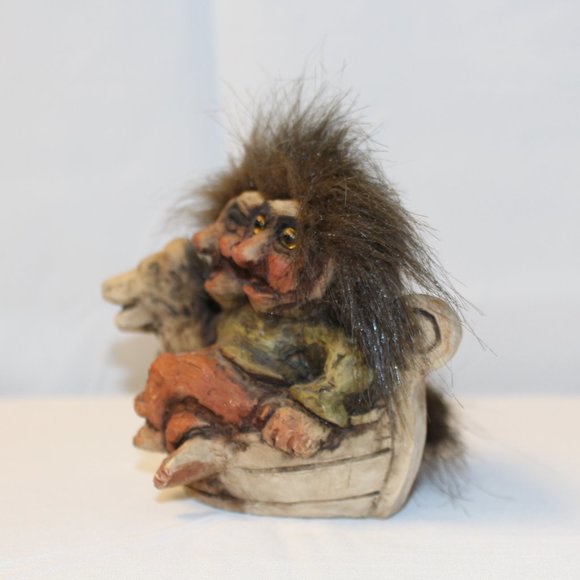 Fosse Trolls | Other | Fosse Troll In Viking Ship Made In Norway ...